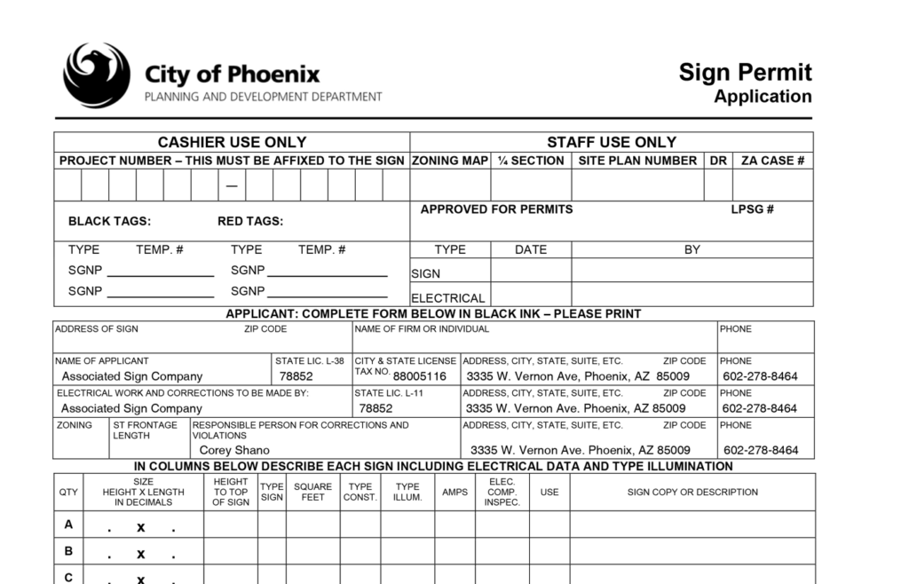 Permitting – Associated Sign Company